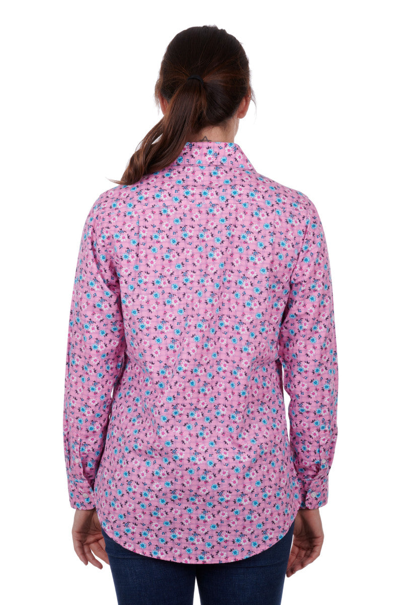Hard Slog Womens Floria 1/2 Button L/S Shirt – Limestone Clothing